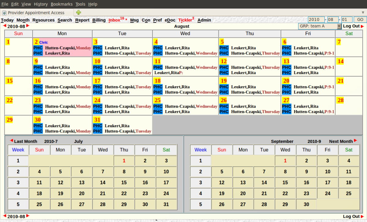 Booking/Appointment Screen – The Oscar Galaxy