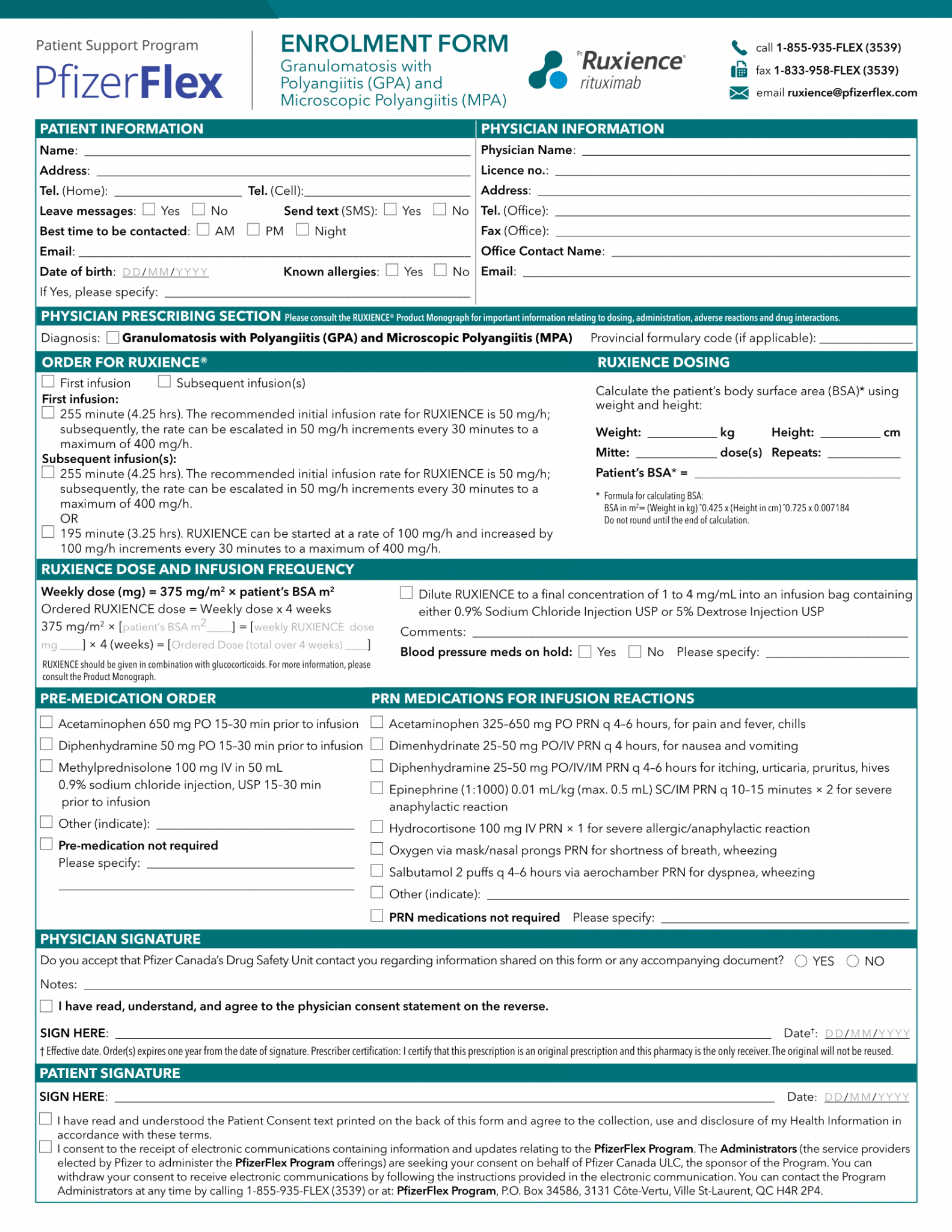 Ruxience (rituximab) GPA MPA Pfizerflex PSP Form-2021 – The Oscar Galaxy