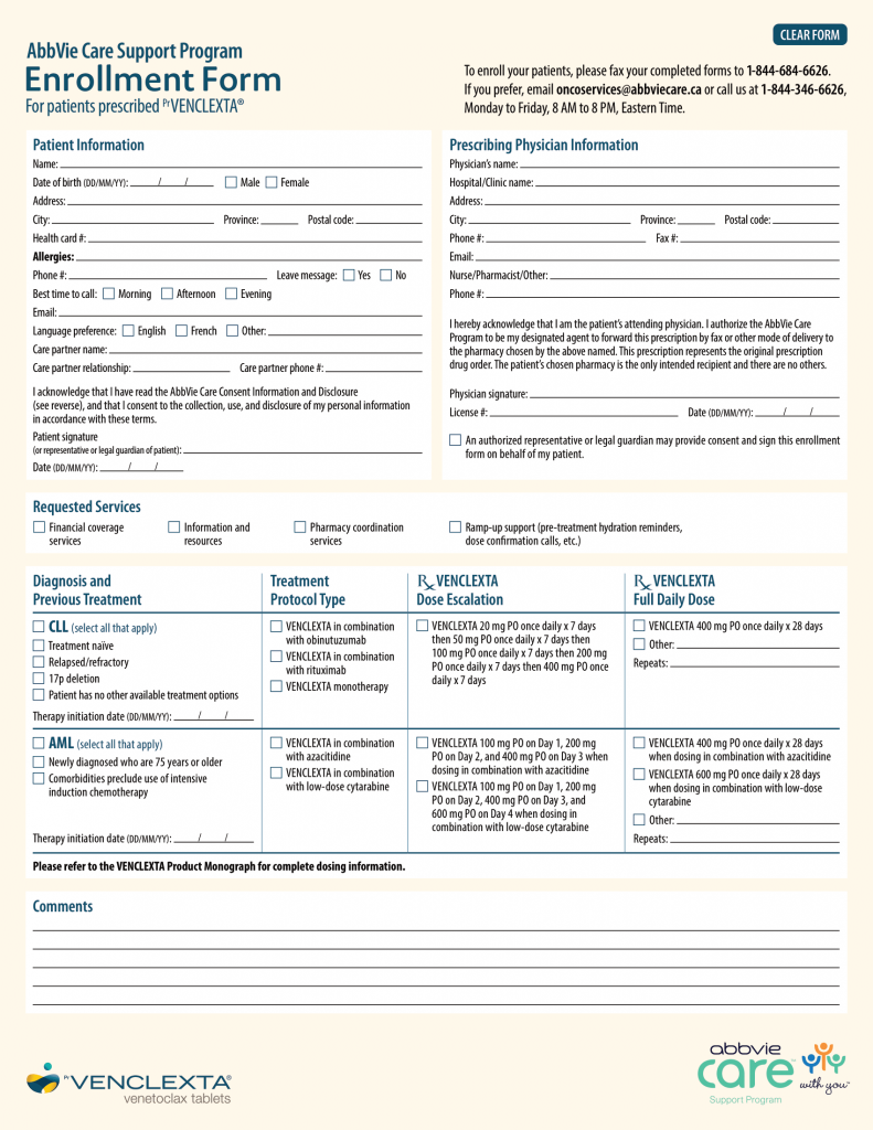Venclexta_(venetoclax)_PSP_Form_AbbVie_Care – The Oscar Galaxy