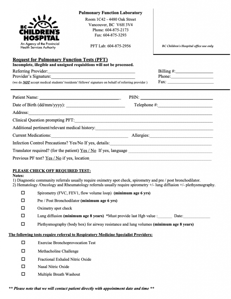 BCCH Pulmonary Function Laboratory – The Oscar Galaxy