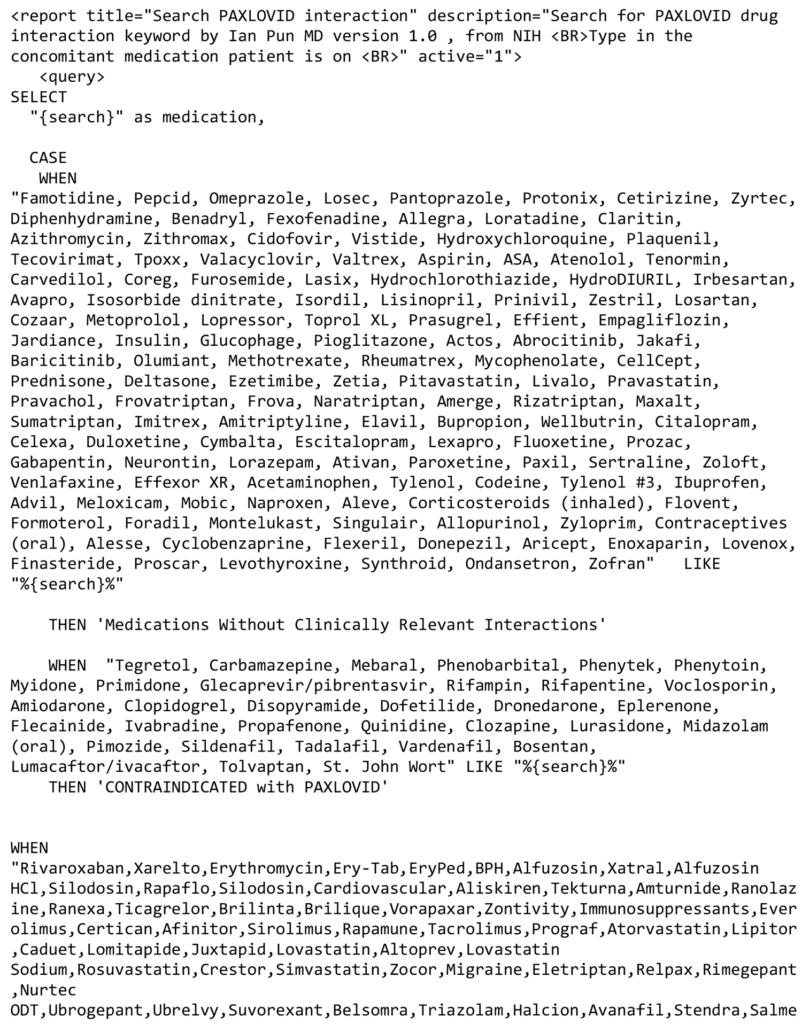 Paxlovid COVID drug interaction RBT template – The Oscar Galaxy