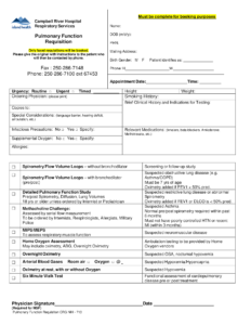 Pulmonary Functions Testing requisition for Campbell River Hospital ...
