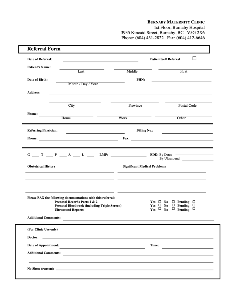 Burnaby Maternity Clinic – The Oscar Galaxy