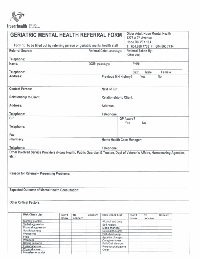 Geriatric Mental Health Referral Fraser Canyon Hospital – The Oscar Galaxy