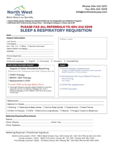 North West Sleep and Respiratory Requisition – The Oscar Galaxy