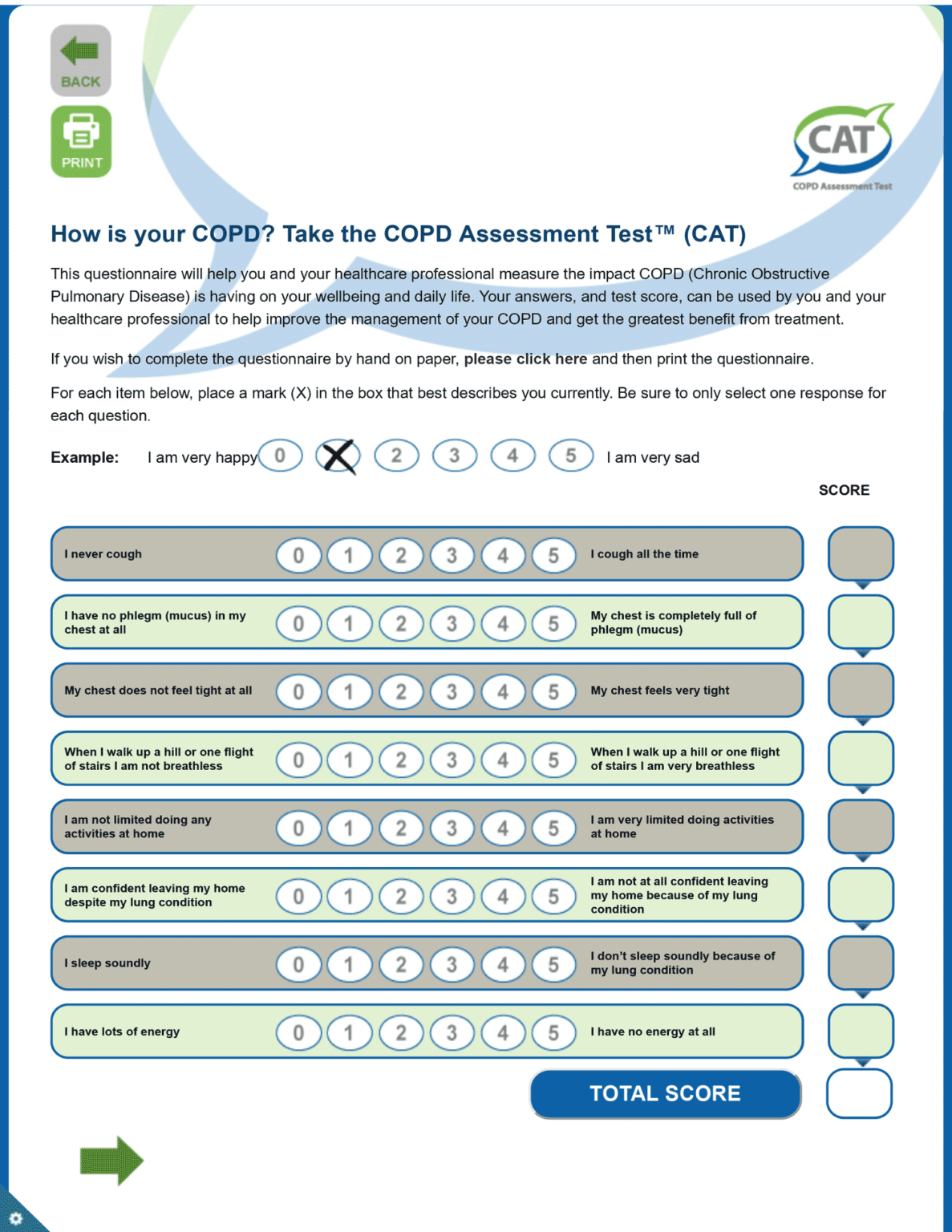 COPD Assessment Test – The Oscar Galaxy